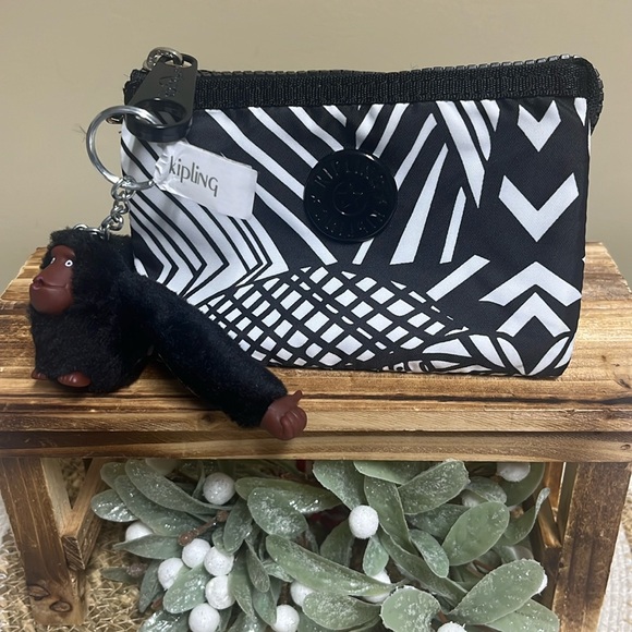 Kipling | Bags | Kipling Soft Nylon Coin Purse With Three Seperate ...